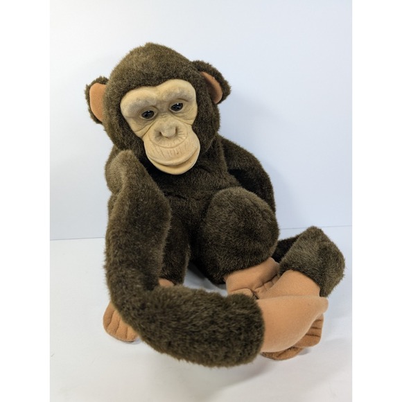 Toys | Chimp Monkey 15 In Plush Stuffed Animal Hand Puppet Vtg Child ...
